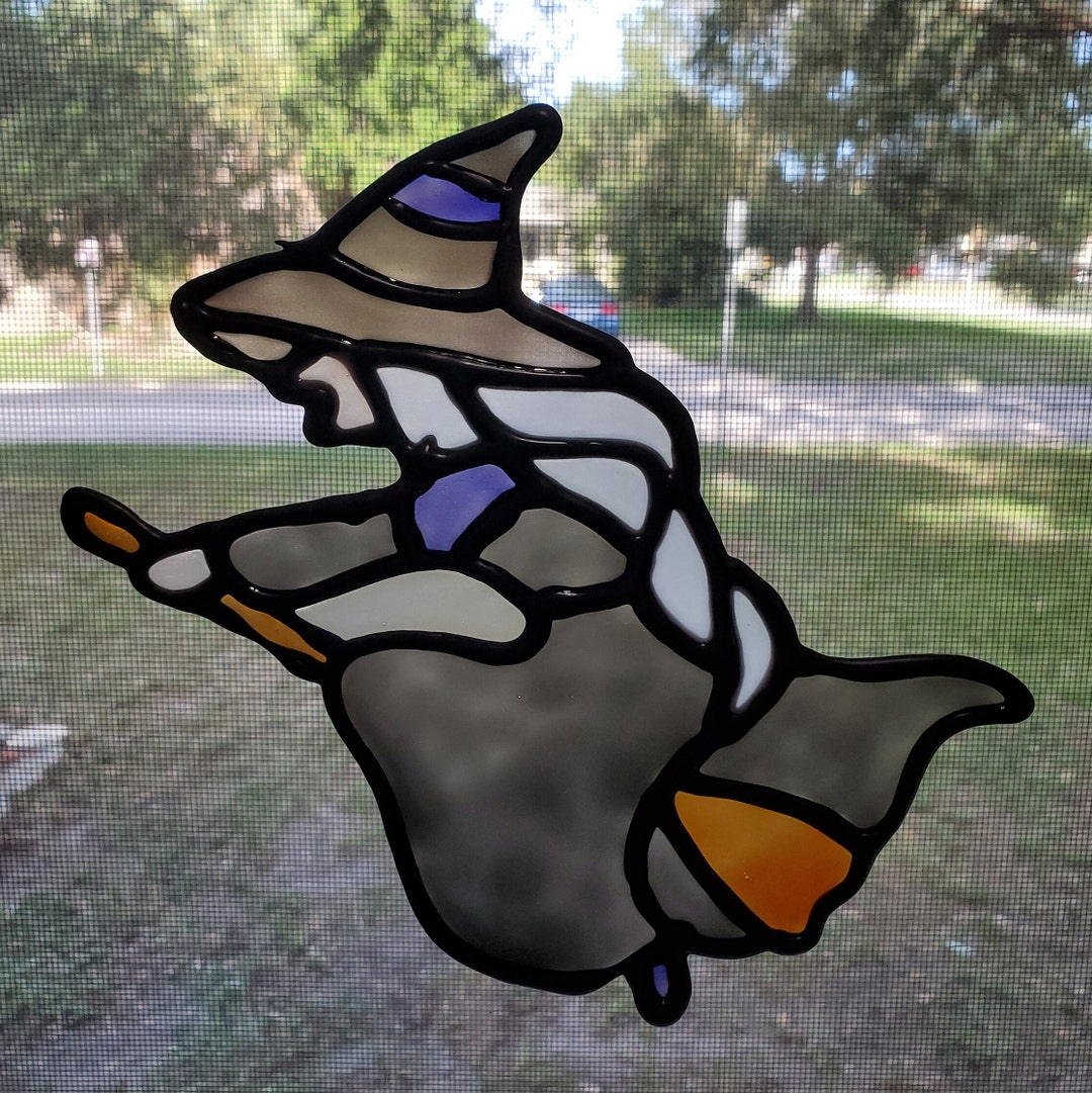 Gallery Glass Window Clings for Halloween Witch - Etsy