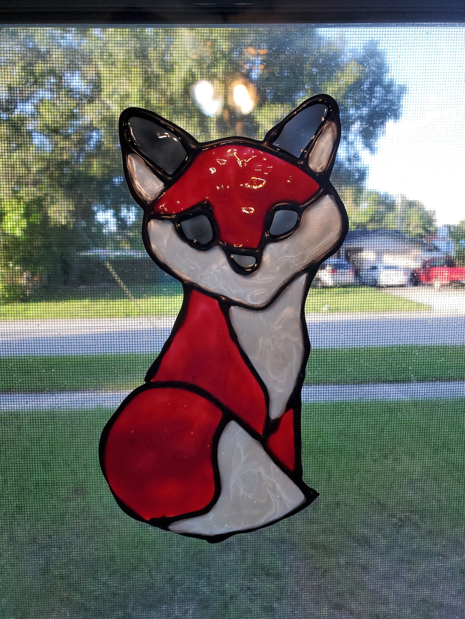 Gallery Glass Window Cling Fox - Etsy