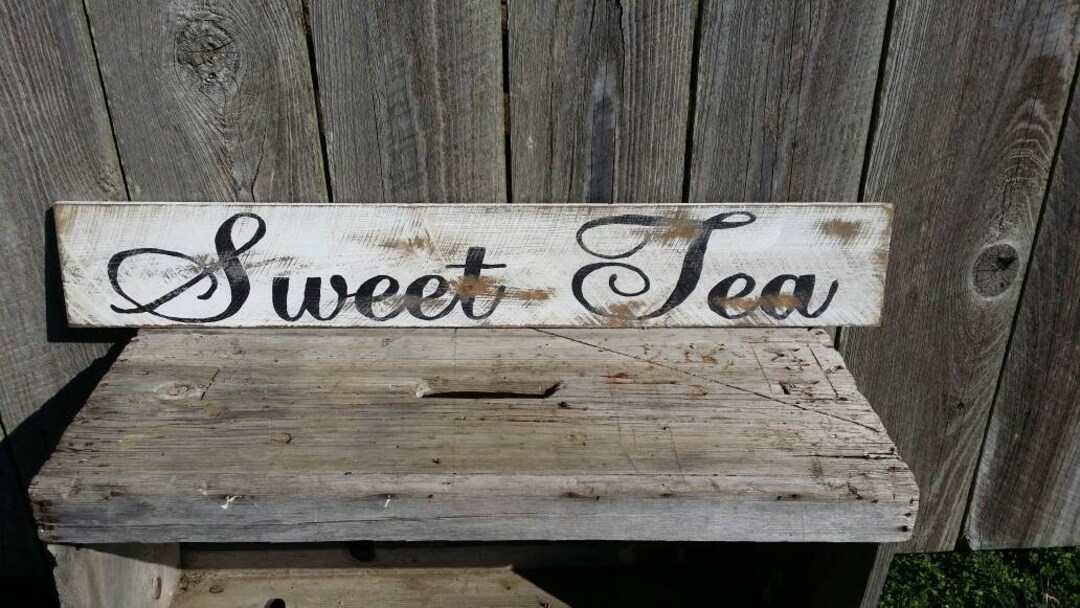 Sweet Tea Wood Sign Wood Kitchen Sign Sweet Tea Sign Kitchen Decor - Etsy