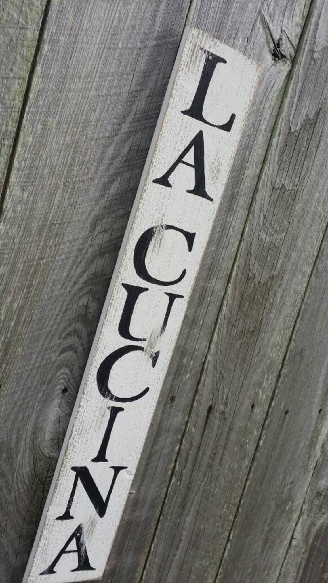 La Cucina Wood Sign Italian Kitchen Sign Vertical Kitchen - Etsy