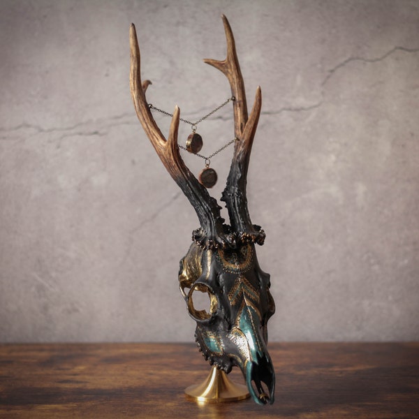 Painted Deer Antler - Etsy