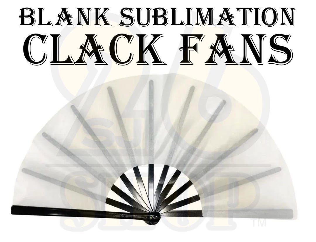 Custom Blank Clacking Sublimation Hand Fan - Etsy