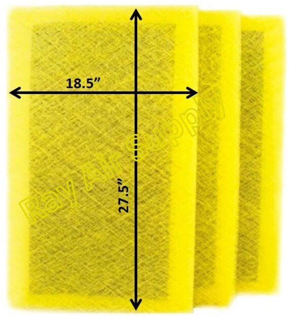 Ray Air Supply 20x30 Micropower Guard Air Cleaner Designed to Fit Replacement Pads 3 Pack YELLOW Etsy