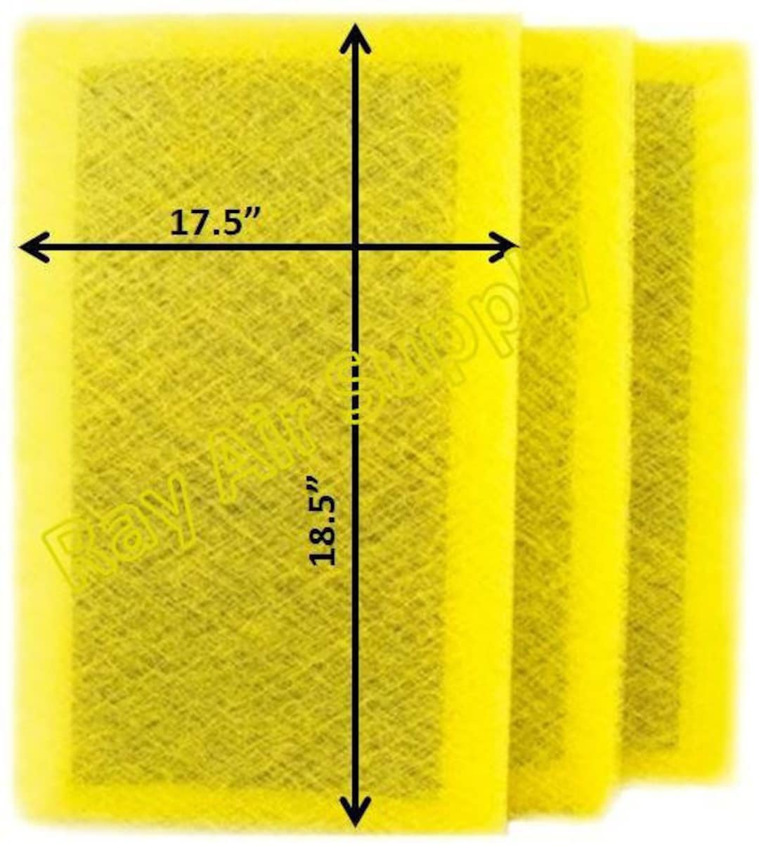 Rayair Supply 20x20 Replacement Filter Pads Compatible With Stratosaire ...