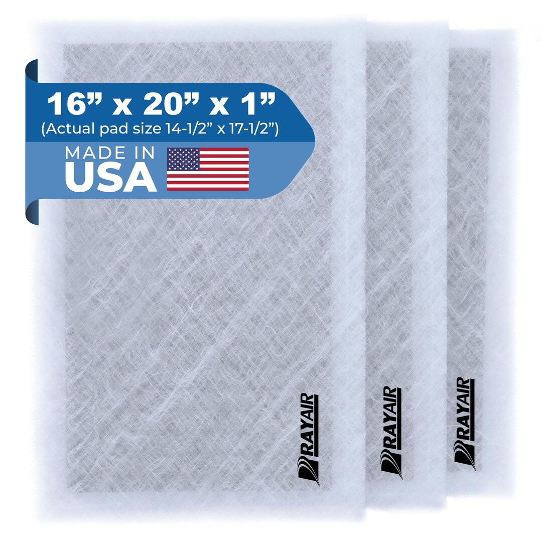RAYAIR SUPPLY 16x20 Replacement Filter Pads Compatible With Earthpure ...