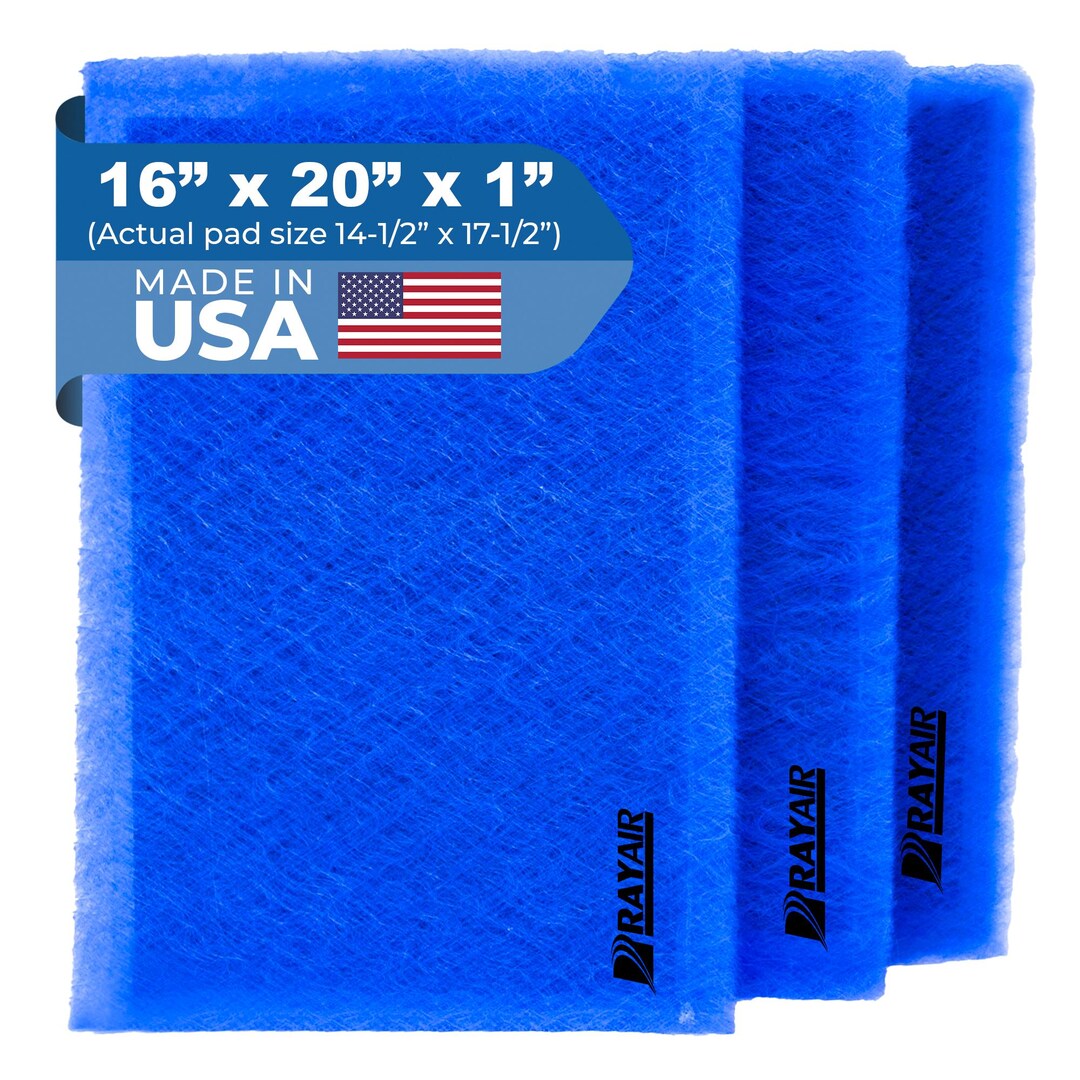 RAYAIR SUPPLY 16x20 Replacement Filter Pads Compatible With Dynamic Air ...