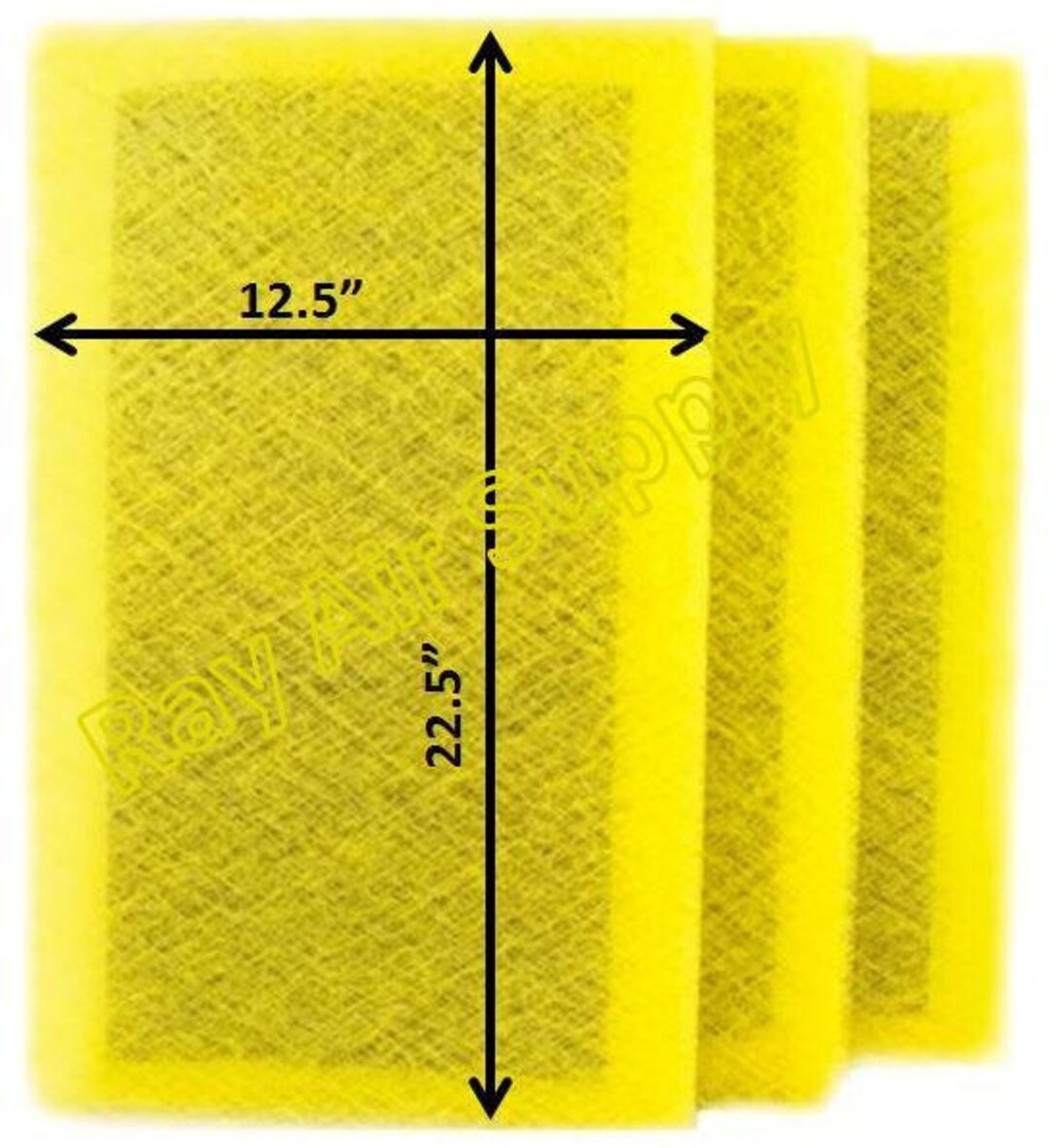 Rayair Supply 14x25 Replacement Filter Pads Compatible With Solaceair ...