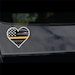 Thin Gold Line Heart Dispatcher Decal. 911 Dispatcher Sticker. Police ...