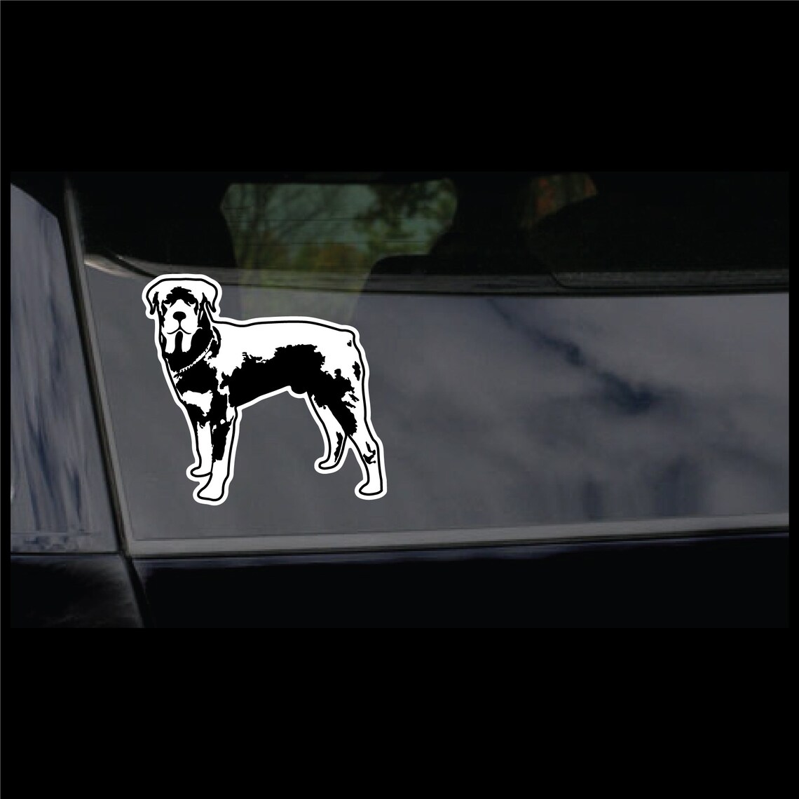 Rottweiler Car Decal. Rottweiler Sticker. Dog Sticker. - Etsy