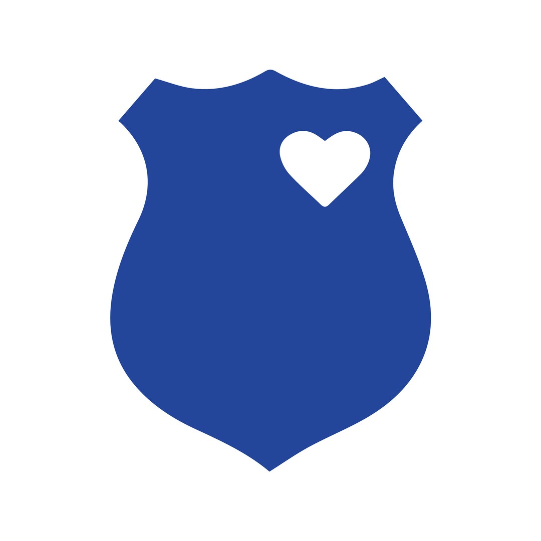 LEO Blue Police Badge Vehicle Decal. Vinyl Decal. Law Enforcement ...