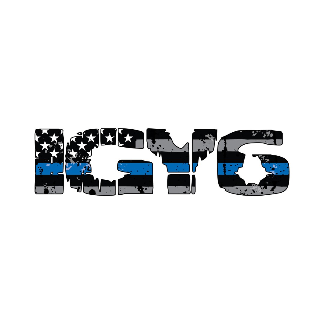 Thin Blue Line LEO I Got Your Back American Flag Distressed Vehicle ...