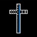 Thin Blue Line Cross Vehicle Decal. Vinyl Decal. Law Enforcement ...