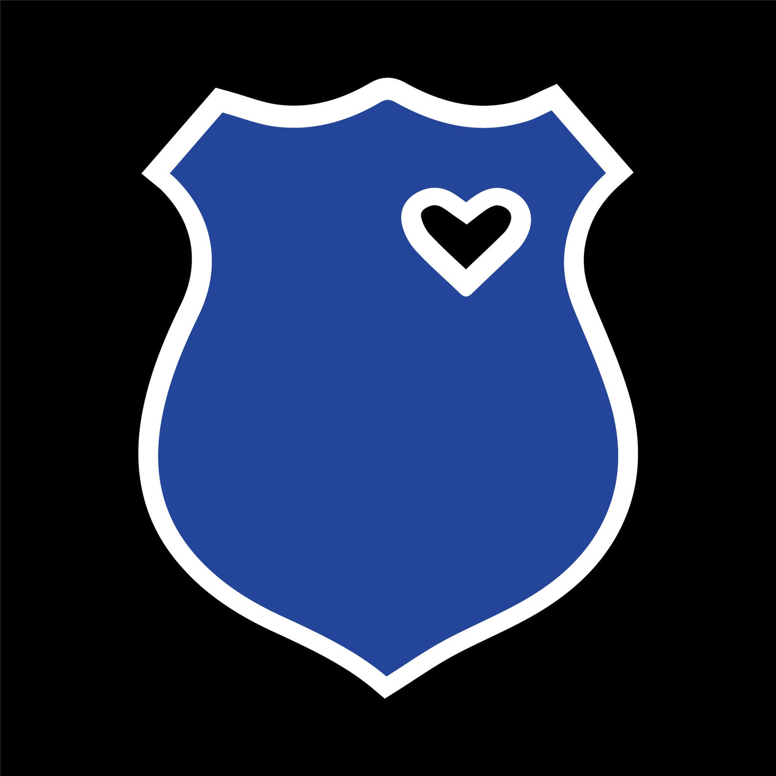 LEO Blue Police Badge Vehicle Decal. Vinyl Decal. Law Enforcement ...