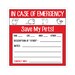 In Case of Emergency Pet Sticker. Fire Emergency Sticker for Pets. Pet ...