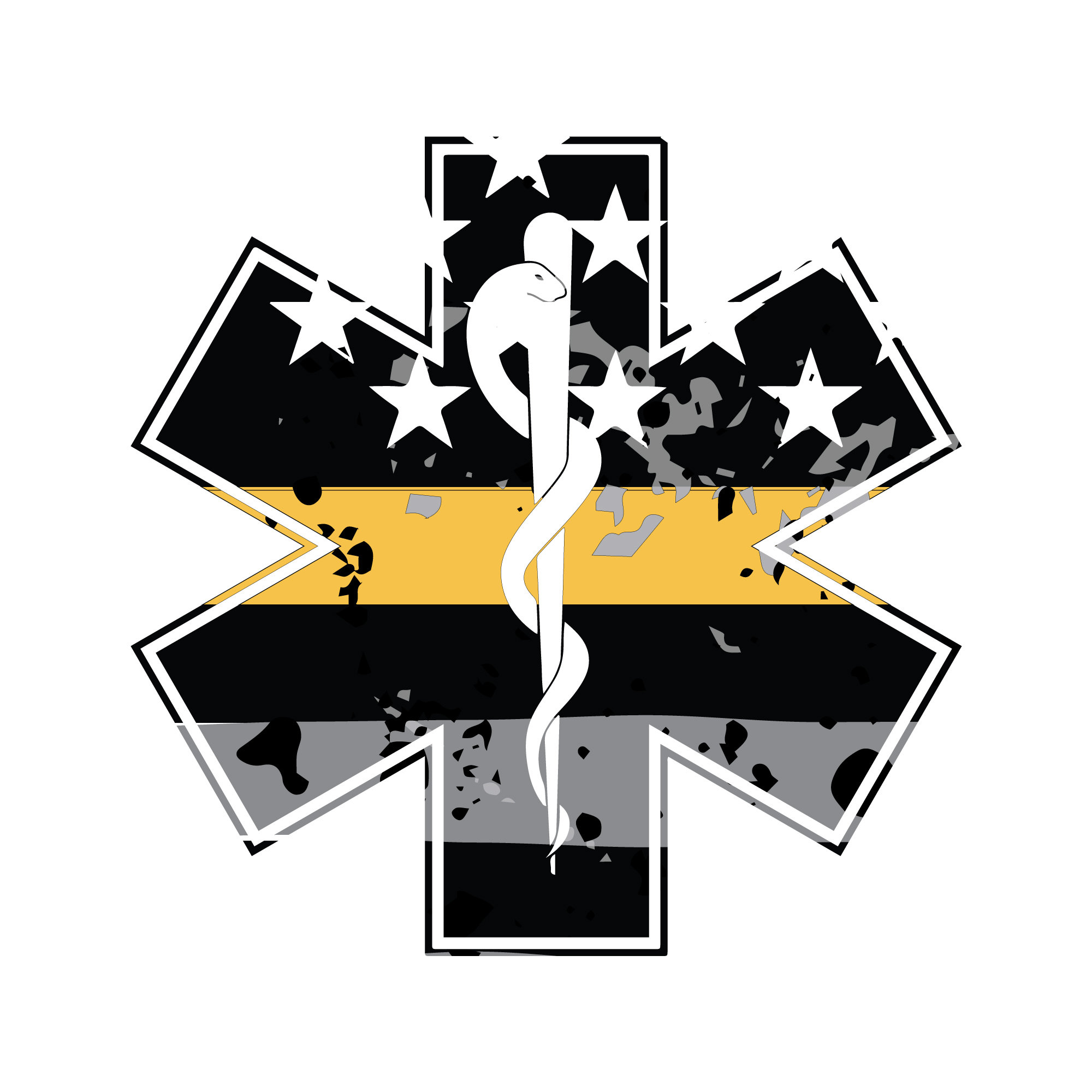 Thin Gold Line EMS Dispatcher Decal. Dispatcher Sticker. Dispatcher Car ...