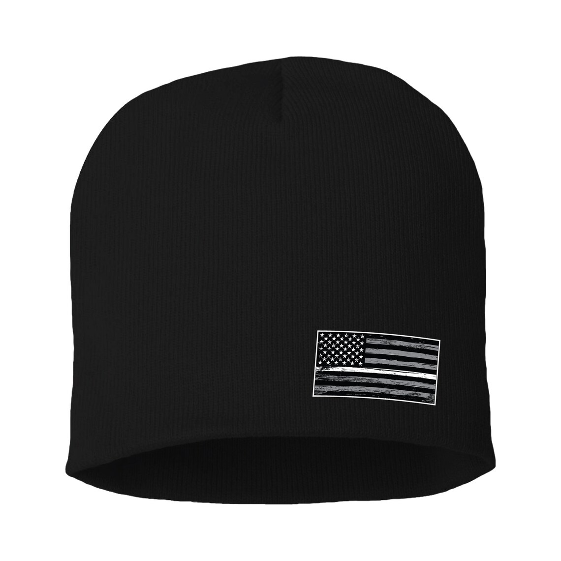 Thin White Line Paramedic EMT American Flag Beanie. EMS - Etsy