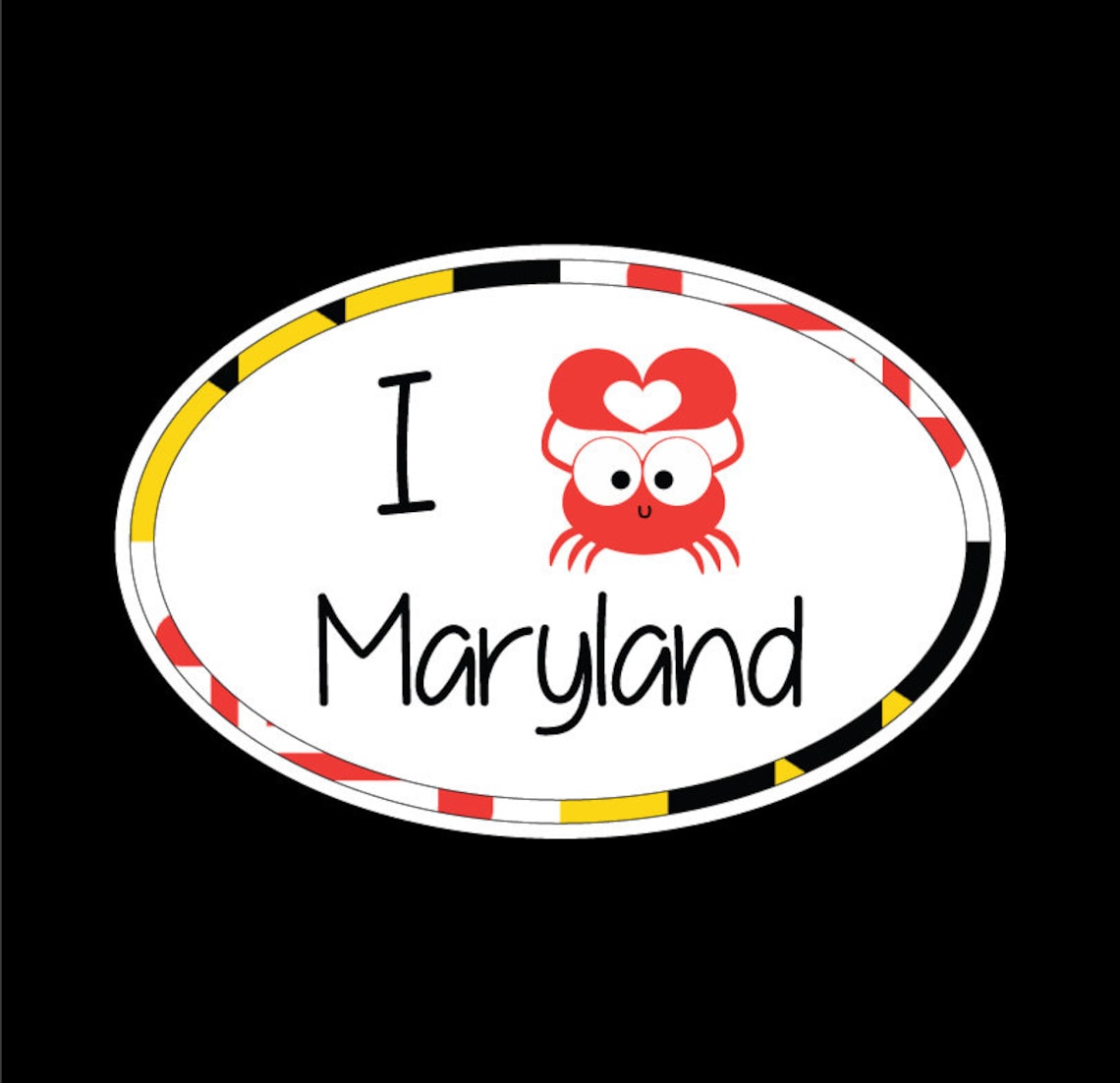 Maryland I heart Maryland Vehicle Decal Maryland - Etsy