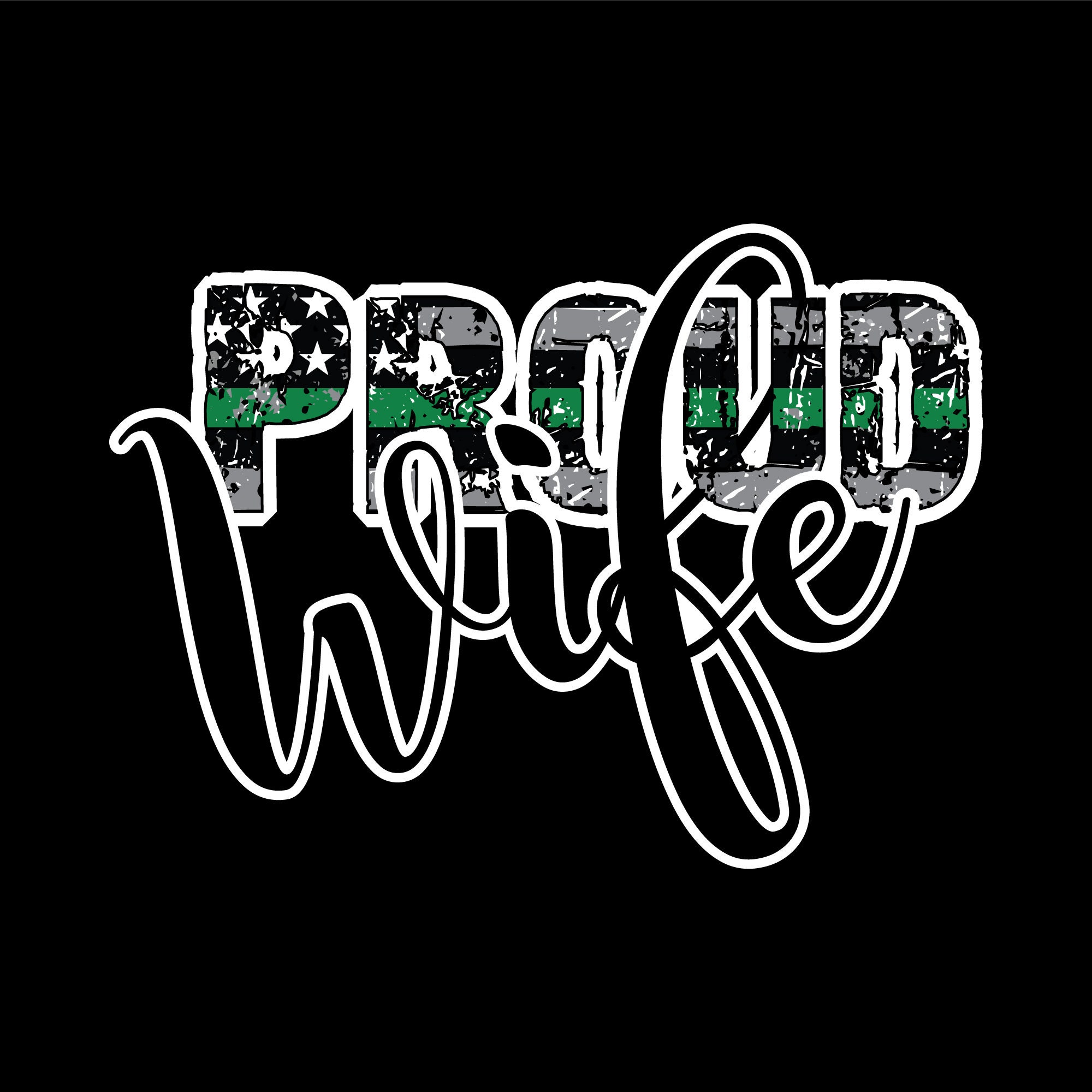 Thin Green Line Border Patrol and Military Proud Wife Vehicle - Etsy