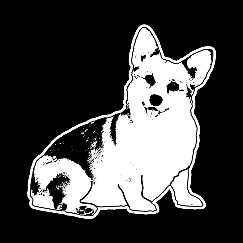 Corgi Car Decal. Corgi Sticker. Dog Sticker. - Etsy