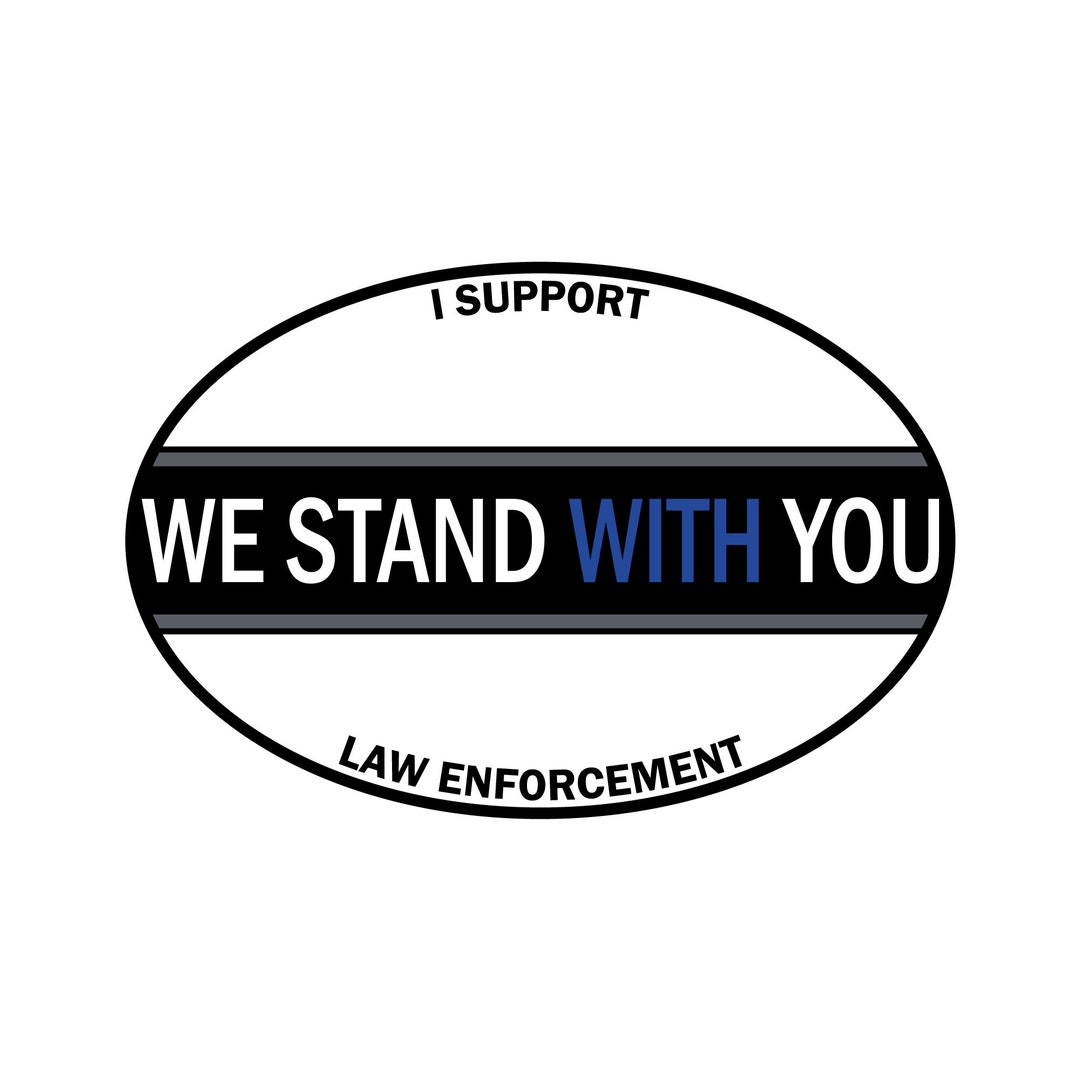 Thin Blue Line- We Stand With You- Law Enforcement Support Vehicle ...