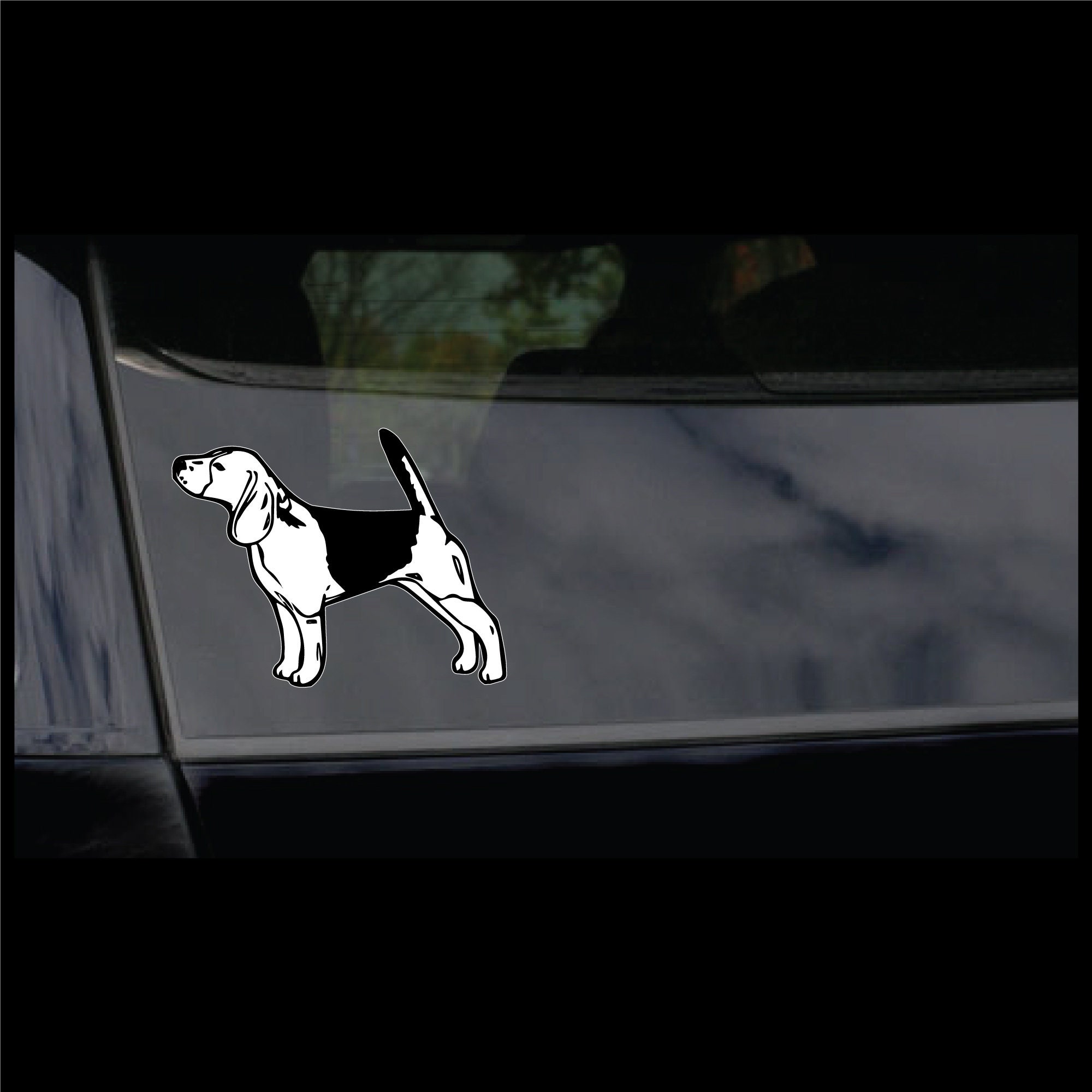 Beagle Car Decal. Beagle Sticker. Dog Decal. | Etsy