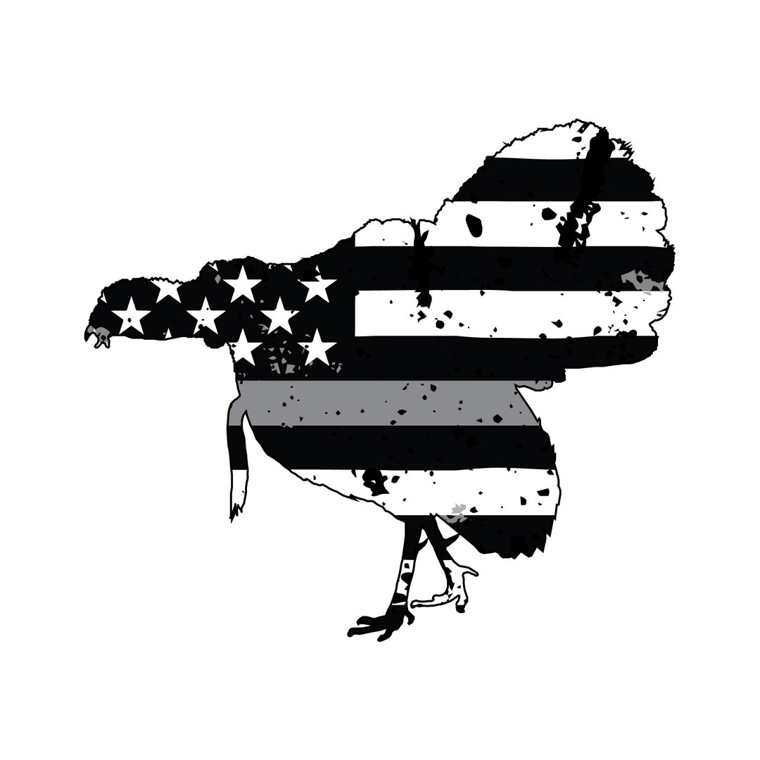 Thin SILVER Line Corrections Officer Turkey Vehicle Decal. Vinyl Decal ...