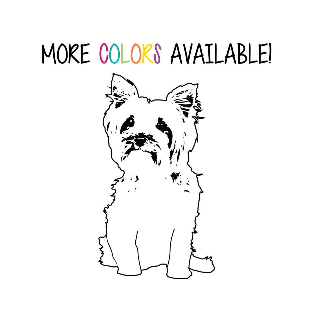 Yorkshire Terrier Car Decal. Yorkshire Terrier Sticker. Dog Sticker ...