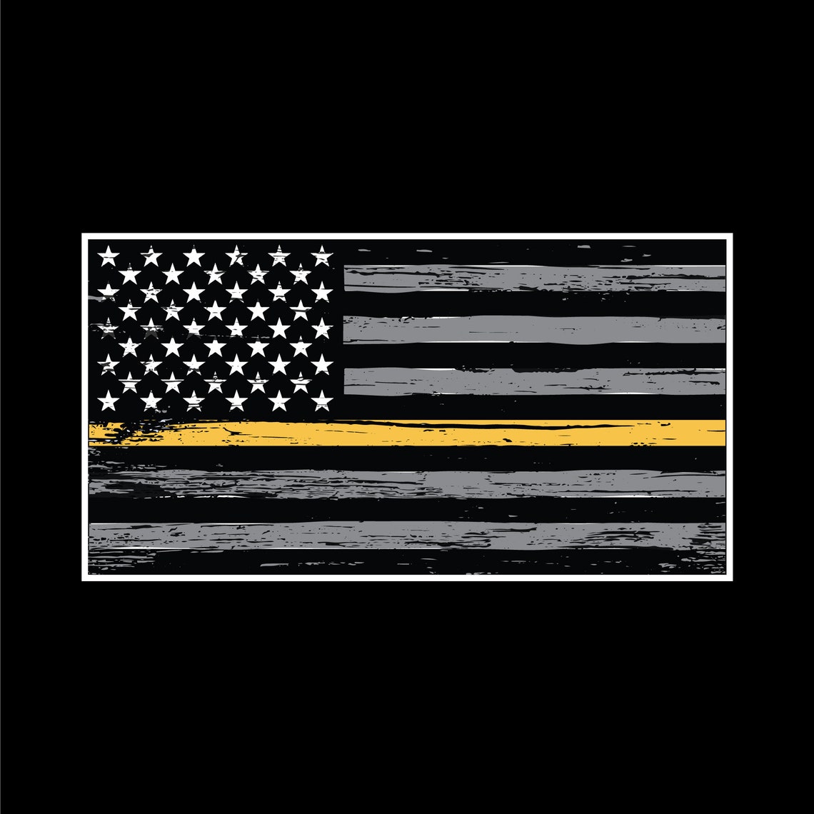 Thin Gold Line Dispatcher American Flag Beanie. Dispatcher - Etsy