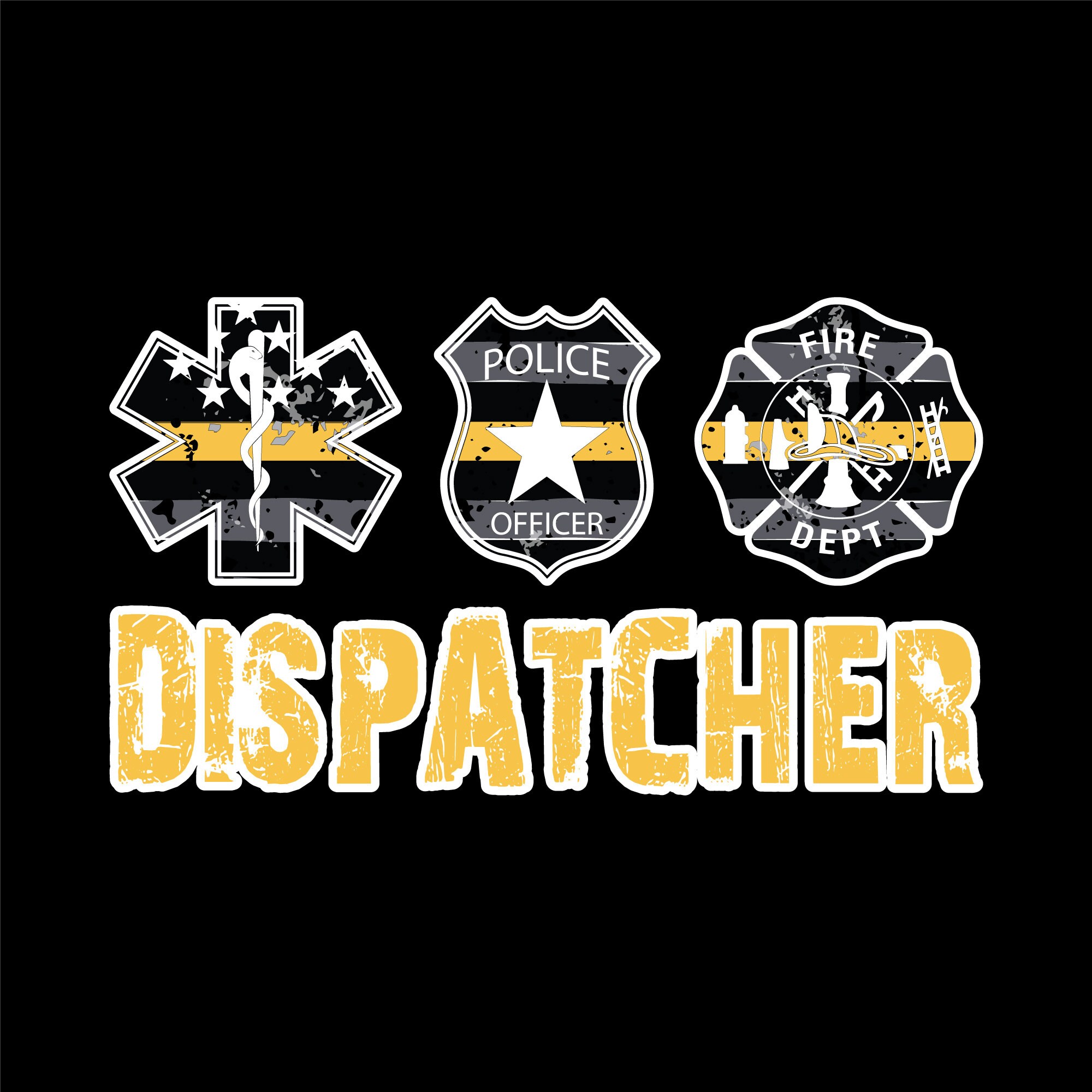 DISPATCHER Police Fire and EMS Dispatcher Decal. Dispatcher | Etsy