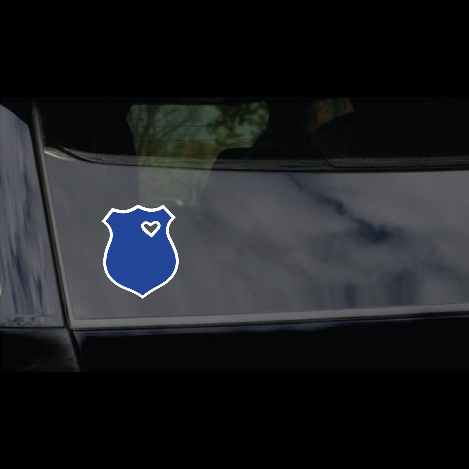 LEO Blue Police Badge Vehicle Decal. Vinyl Decal. Law Enforcement ...