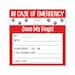 In Case of Emergency Dog Sticker. Fire Emergency Sticker for Pets. Dog ...