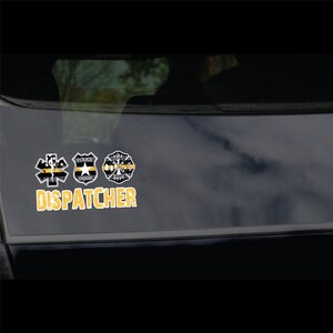 DISPATCHER Police Fire and EMS Dispatcher Decal. Dispatcher Sticker ...