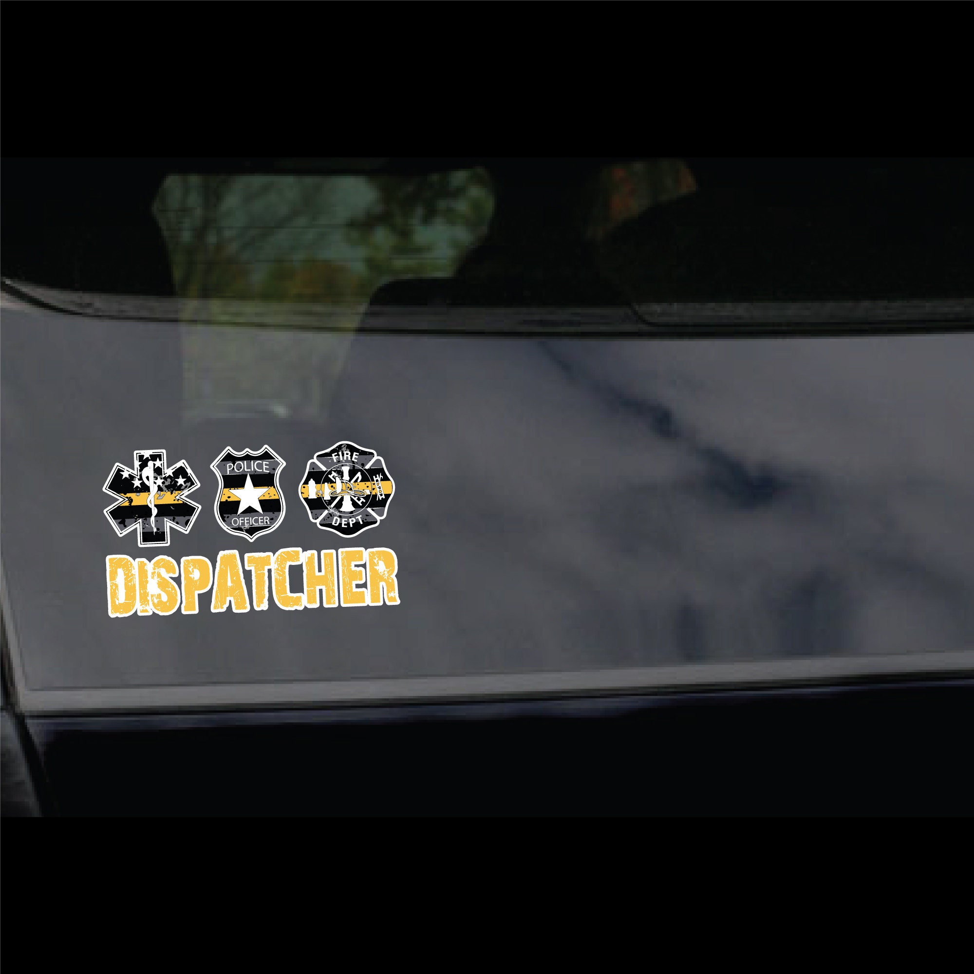 DISPATCHER Police Fire and EMS Dispatcher Decal. Dispatcher | Etsy
