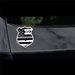Thin SILVER Line Corrections Officer Punisher Skull Decal. Vinyl Decal ...