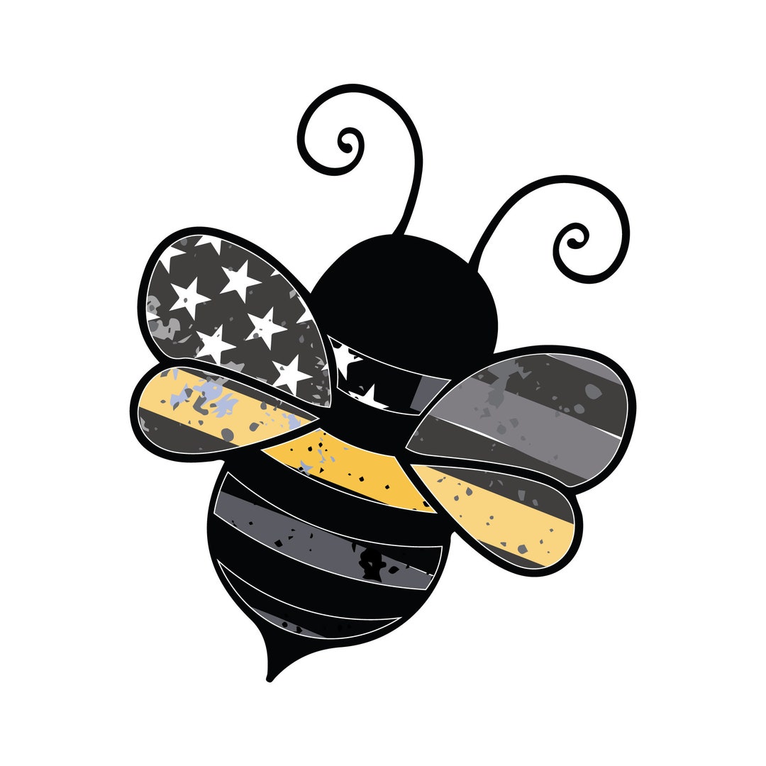 Thin Gold Line Bumble Bee Dispatcher Decal. 911 Dispatcher Sticker ...