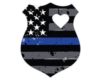 LEO Blue Police Badge Vehicle Decal. Vinyl Decal. Law | Etsy