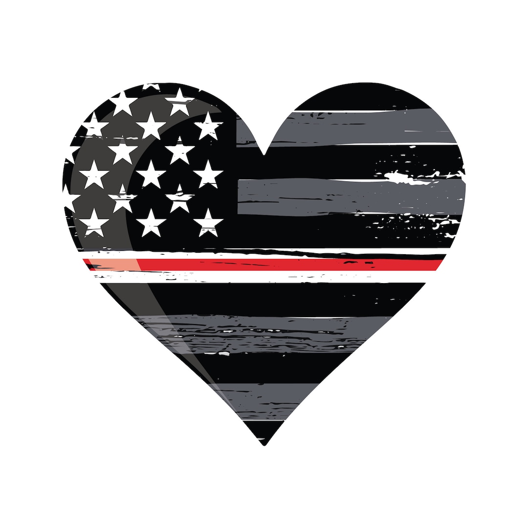 Thin Red and White Line Nurse Heart Decal. Registered Nurse Car Decal ...