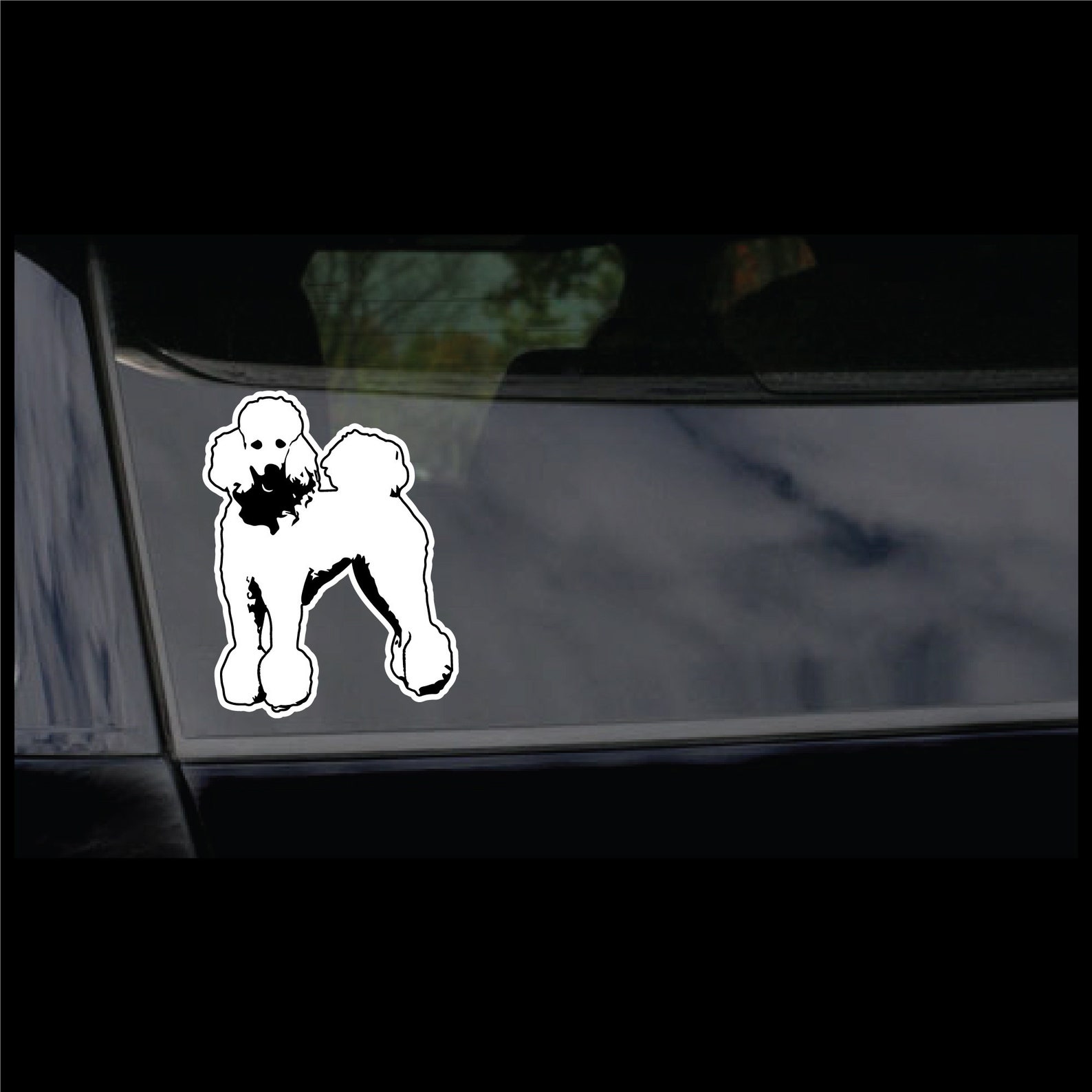 Poodle Car Decal. Poodle Sticker. Dog Sticker. - Etsy
