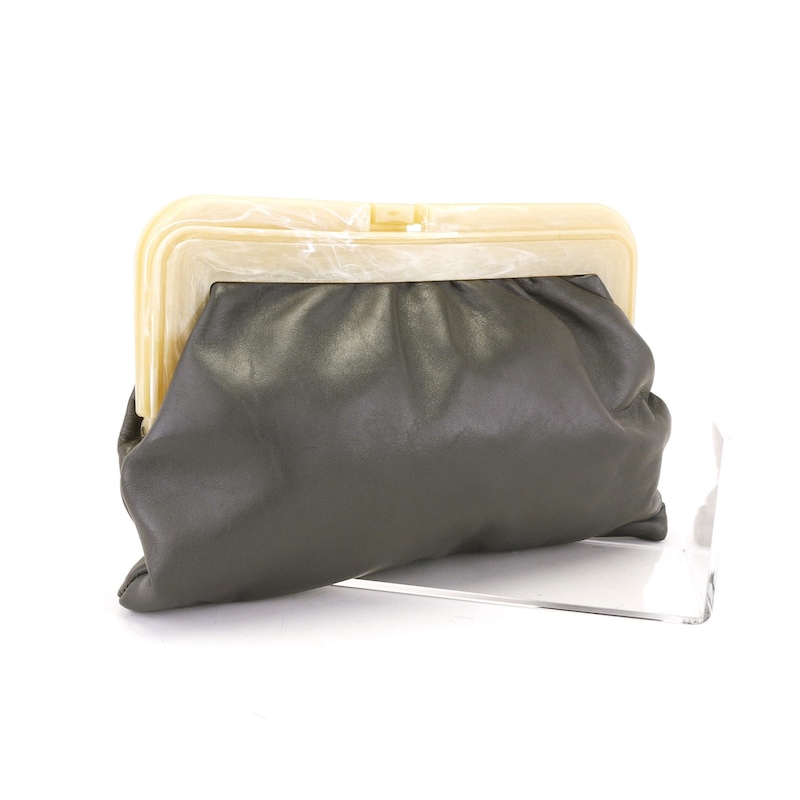Marbled Leather Handbag - Etsy UK