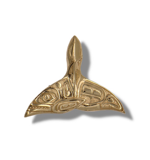 Native Collection Orca Whale Tail Gold Orca Necklace Orca - Etsy