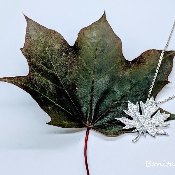 Silver Maple Leaf - Etsy