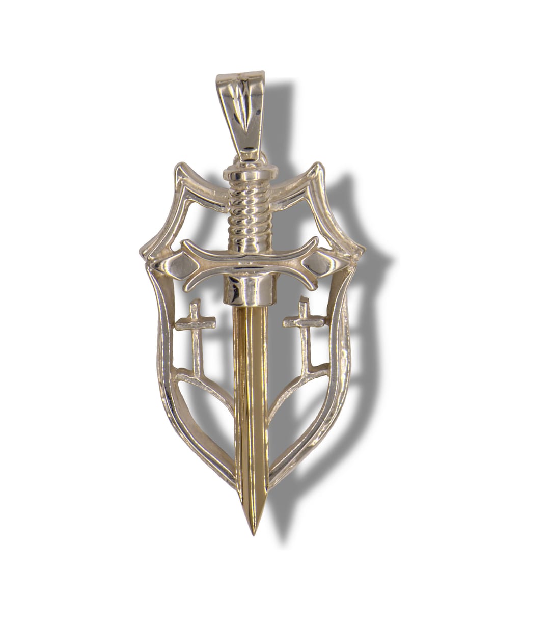 Sword Cross Pendant, Gold Sword Pendant, Sword Pendant, Sword and ...