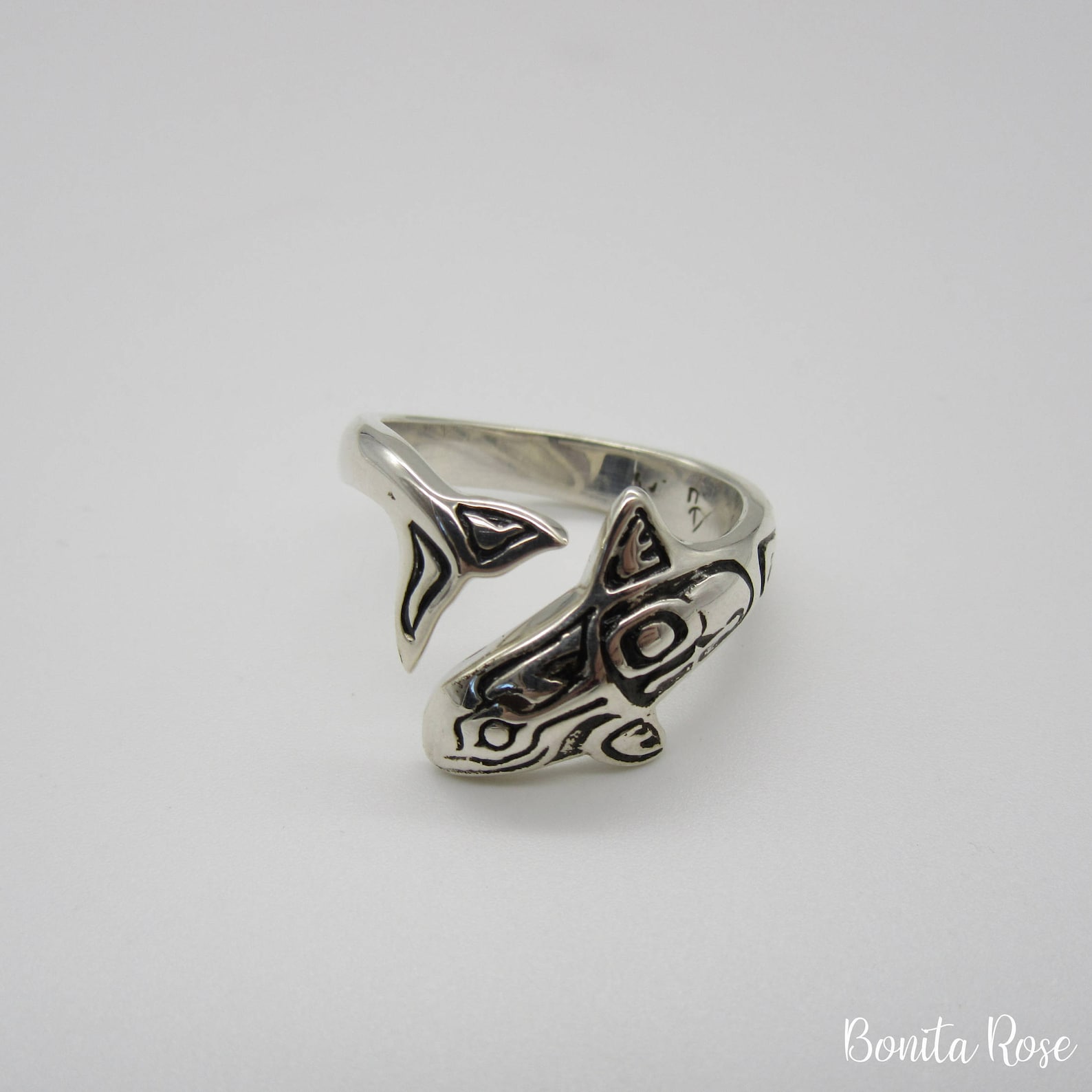 Native Collection - Orca Ring in Sterling Silver - Womens - Wrap Ring ...