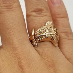Gold Orca Ring - Orca Ring - NW Pacific Jewelry - Whale Ring - Orca ...