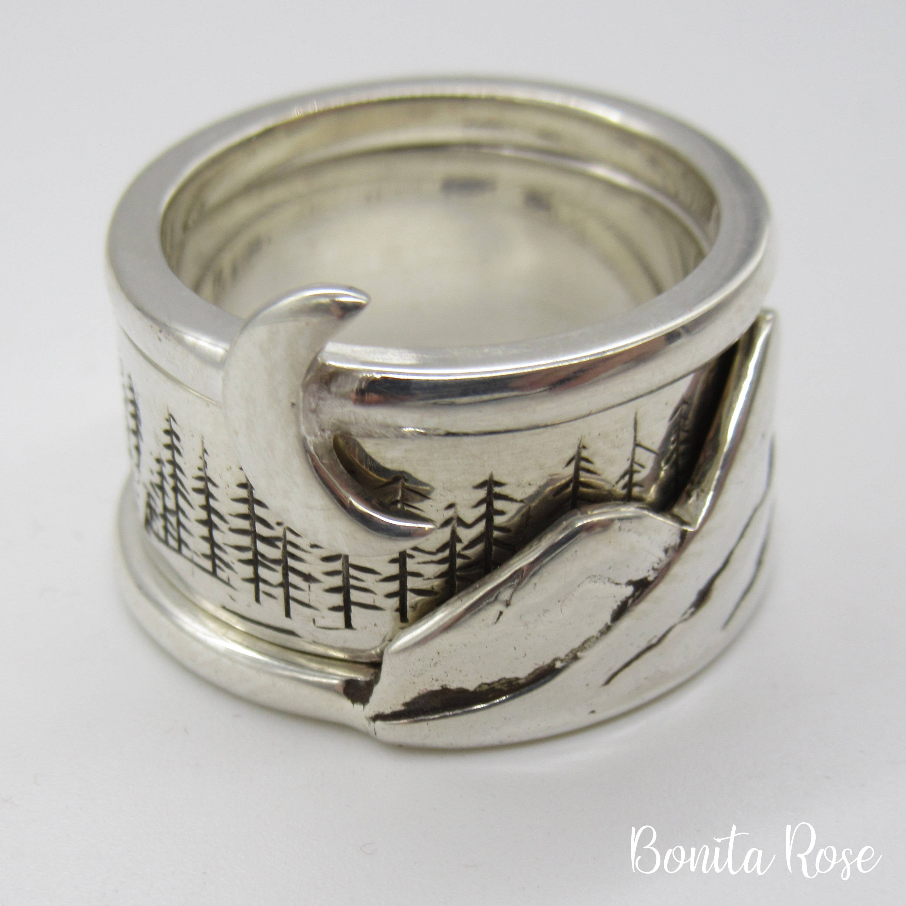 PNW Ultimate Ring, Three Stacking Rings, Rings, Mountains Ring, Forest ...