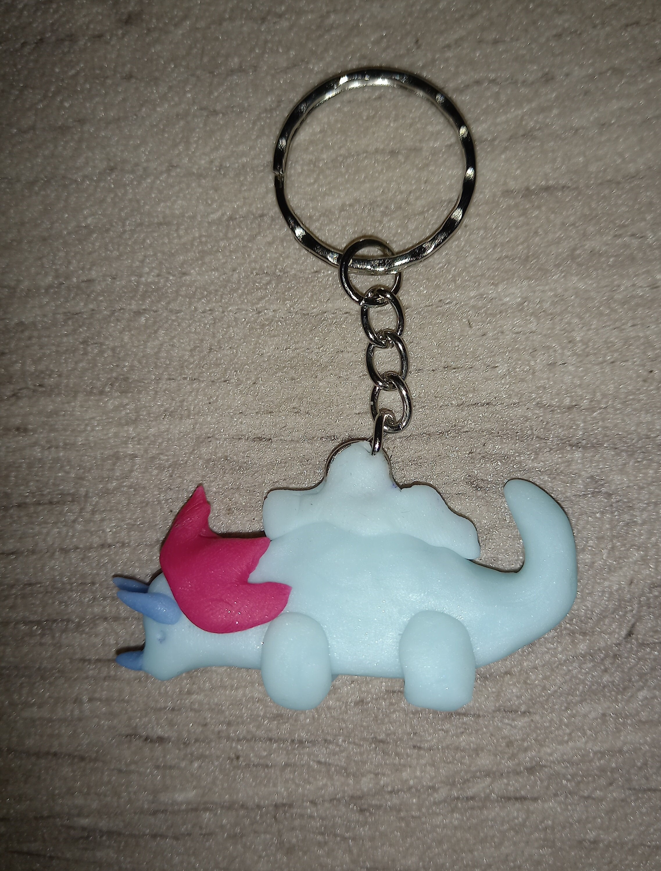Dinosaur Key Ring Triceratops Keychain - Etsy UK
