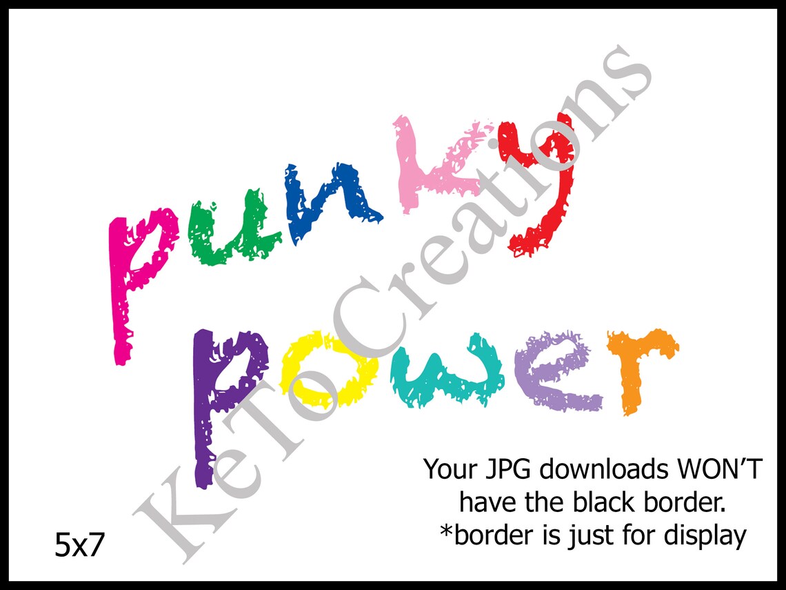 Digital Download - Punky Power - Punky Brewster - 1980's TV Quote - Pop ...