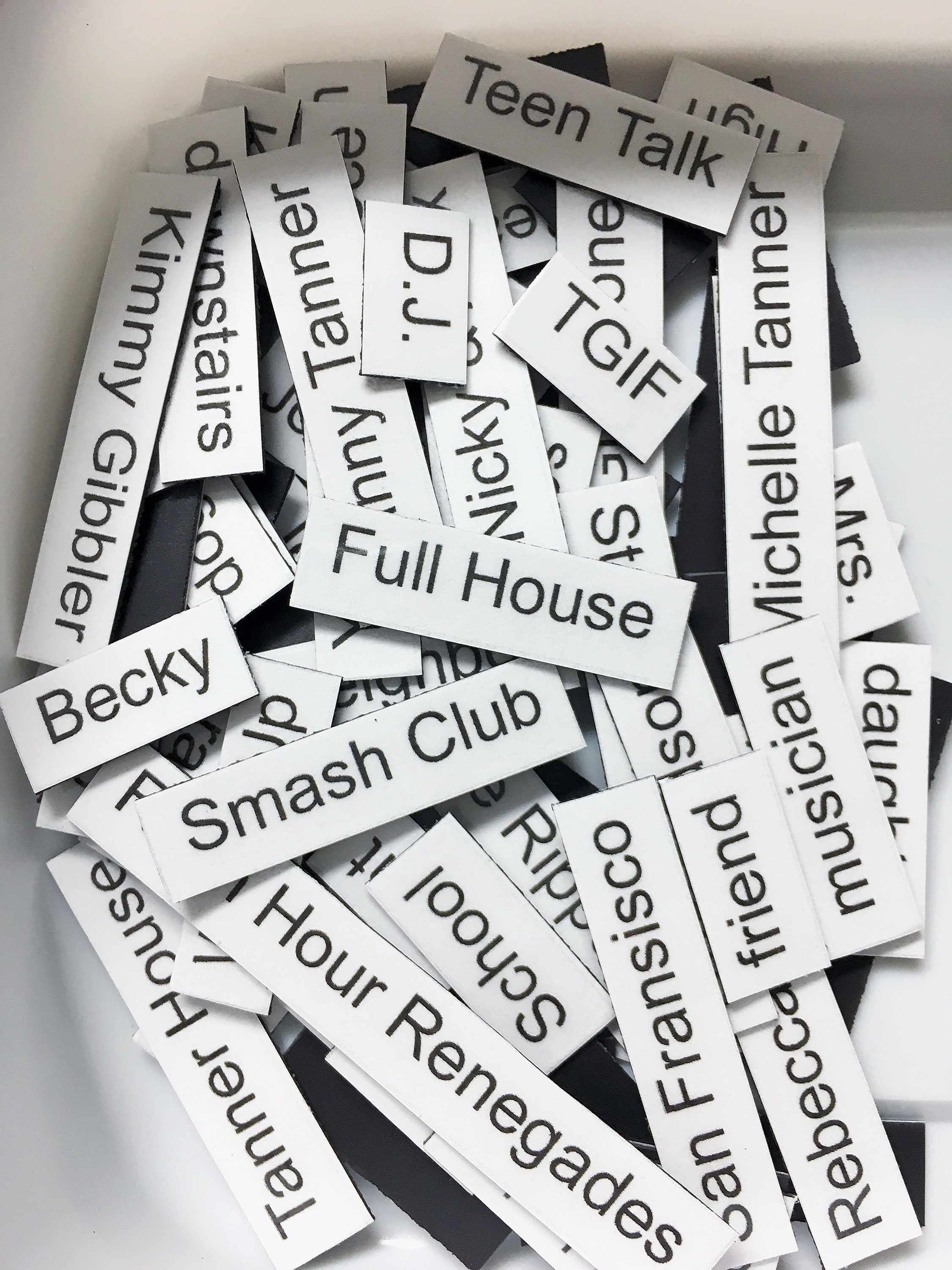 Full House TV Show 120 Word MINI Word Magnets Can Be Used | Etsy