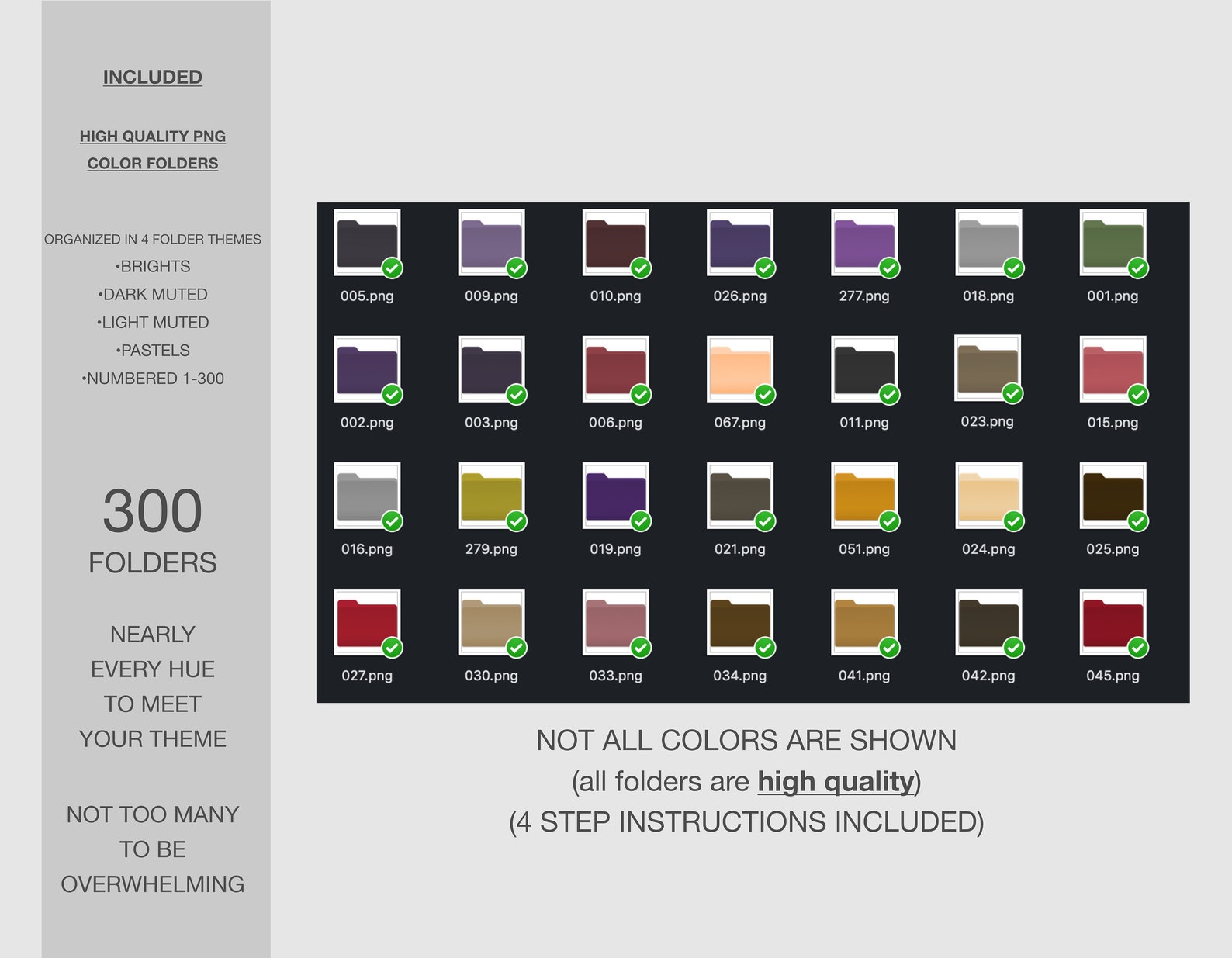 NEW HIGH QUALITY 300 Folder Icons for Mac Desktop Aesthetic | Etsy