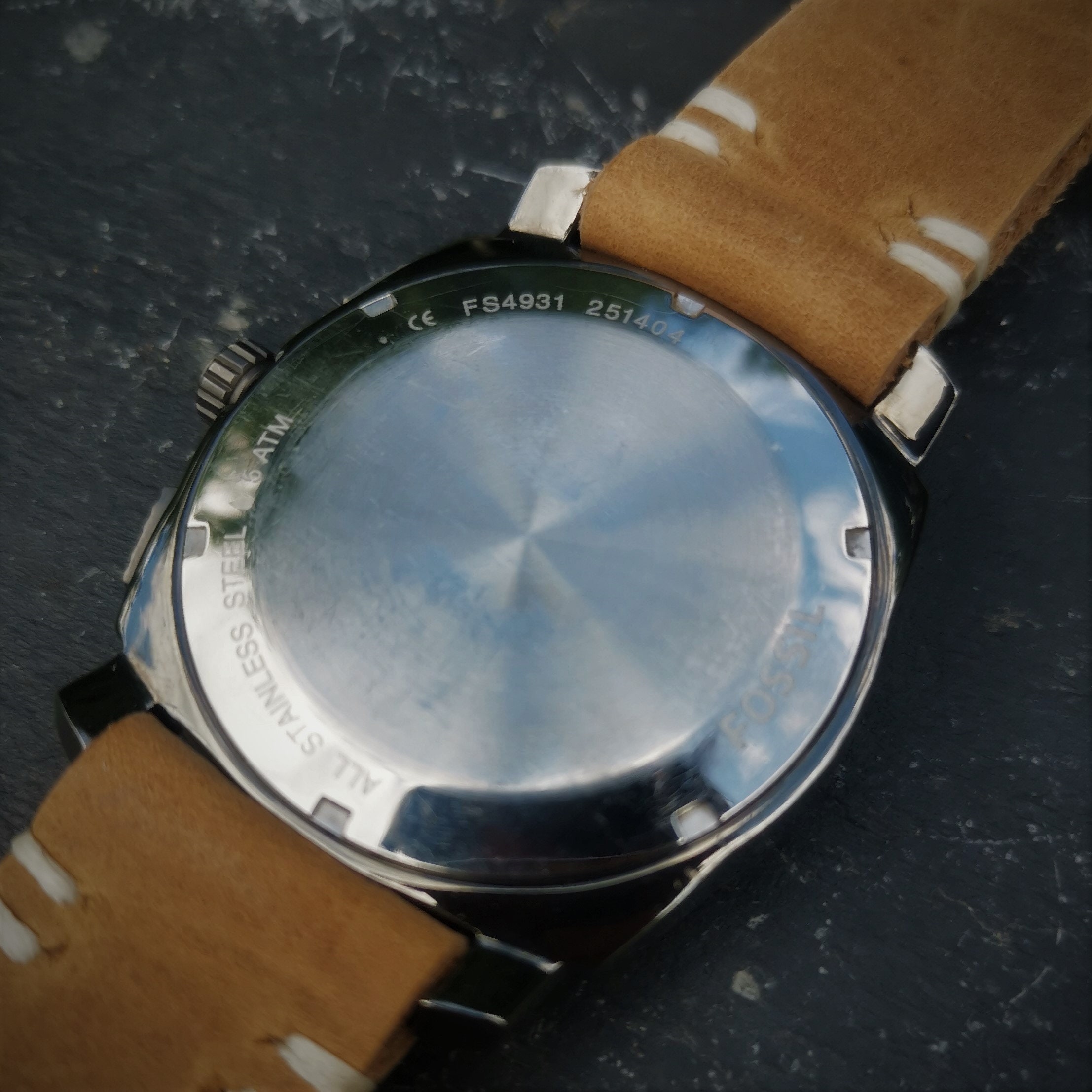 Men's Fossil Smoke Stainless Steel Quartz Watch // 100% - Etsy